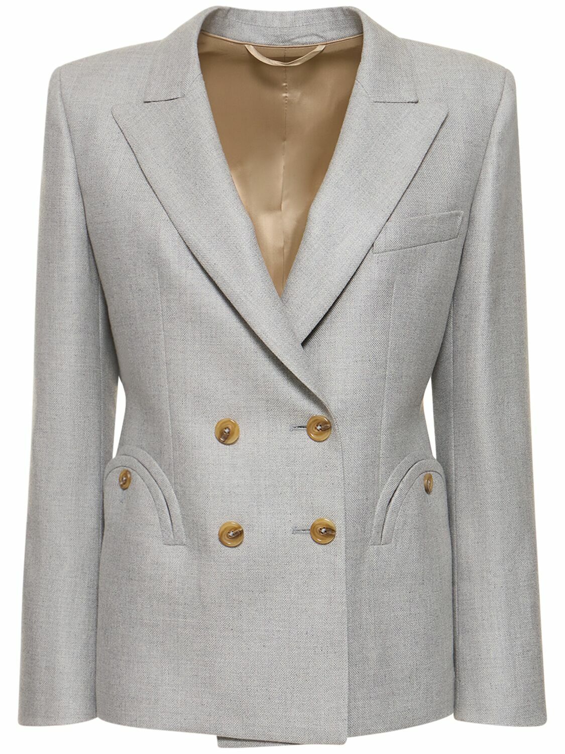 BLAZÉ MILANO Alithia Stone Charmer Silk & Wool Blazer Blaze Milano