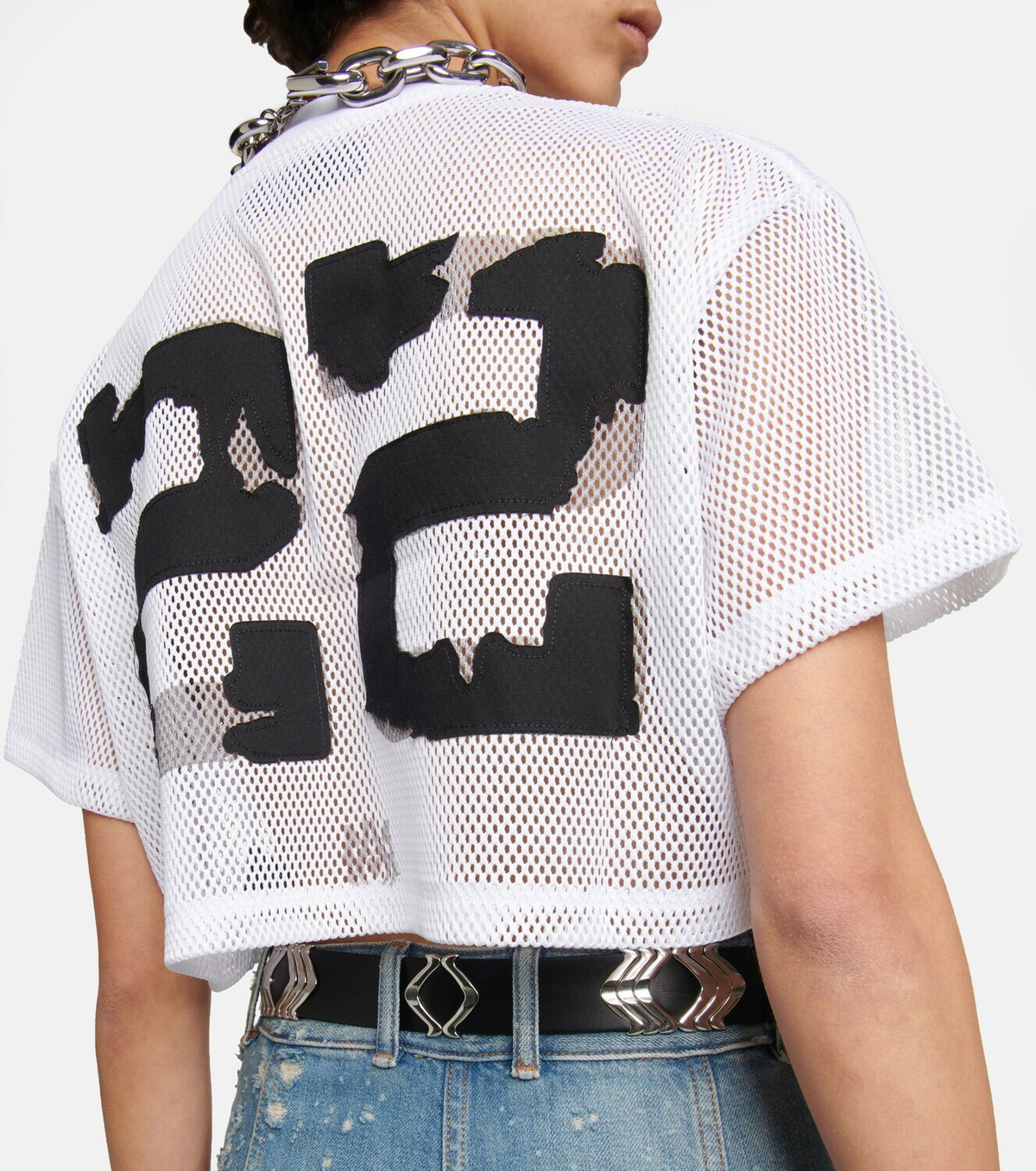 Amiri - Logo mesh T-shirt Amiri