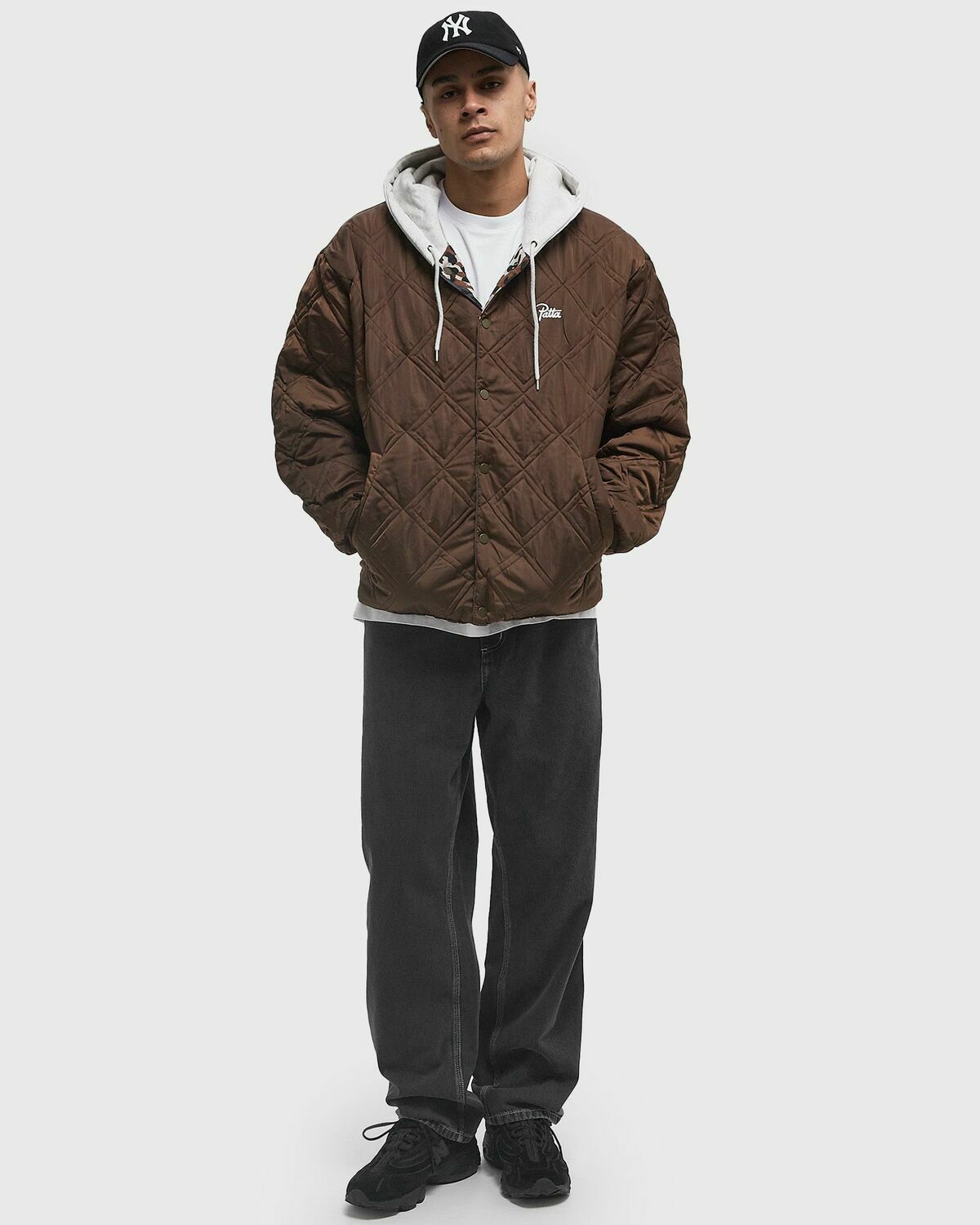 PATTA City Leopard Reversible Bomber Jacket Multi-color Mens Denim ...