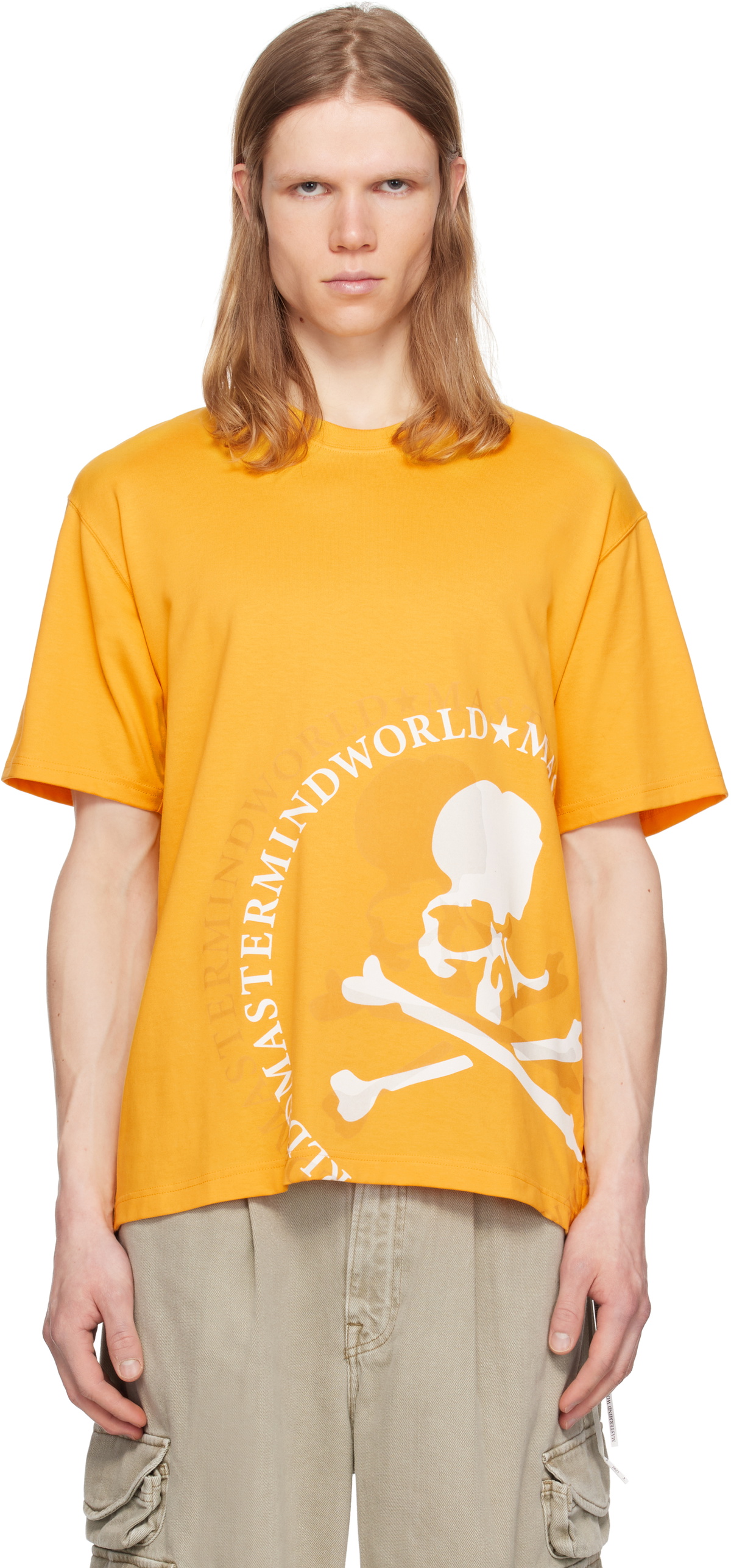 MASTERMIND WORLD Yellow MW Flash T-shirt MASTERMIND WORLD