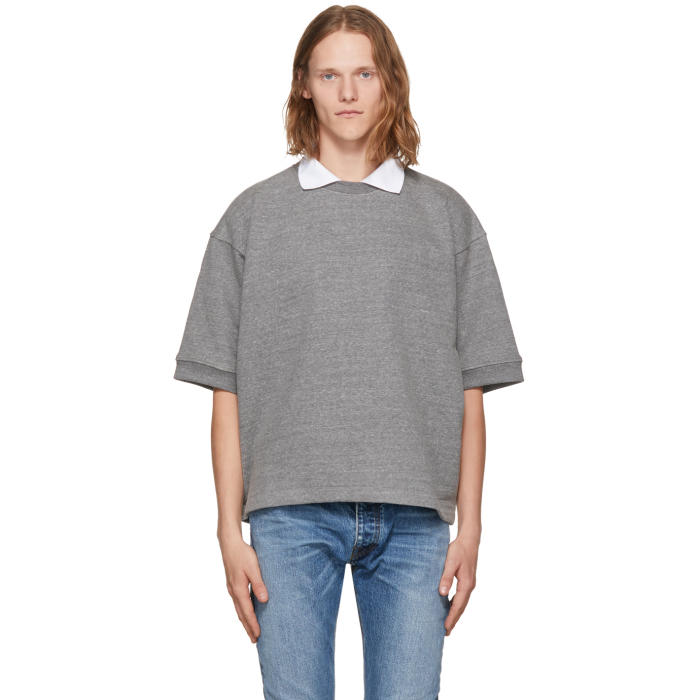 Fear of God Grey Terry Crewneck Polo Fear Of God