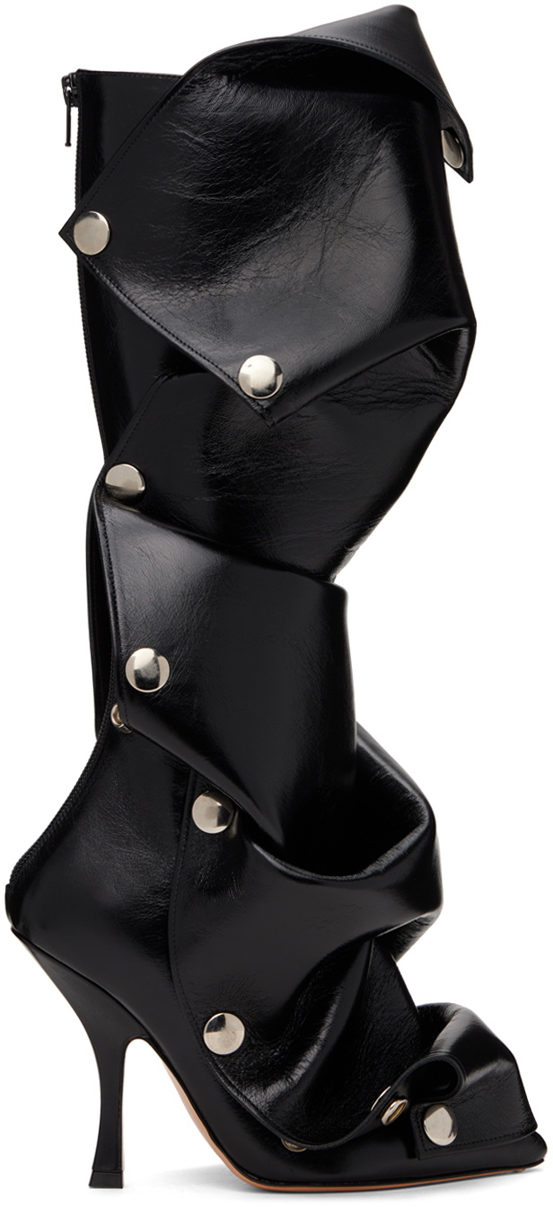 Y/Project Black Snap Boots Y/Project