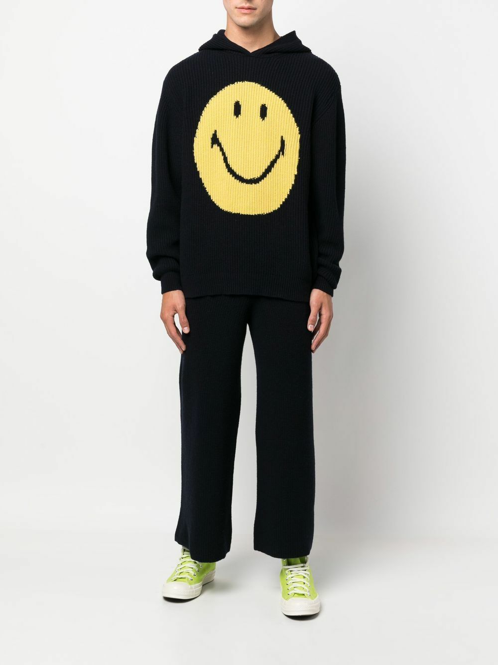 JOSHUA SANDERS - Merino Wool Wide Leg Trousers Joshua Sanders