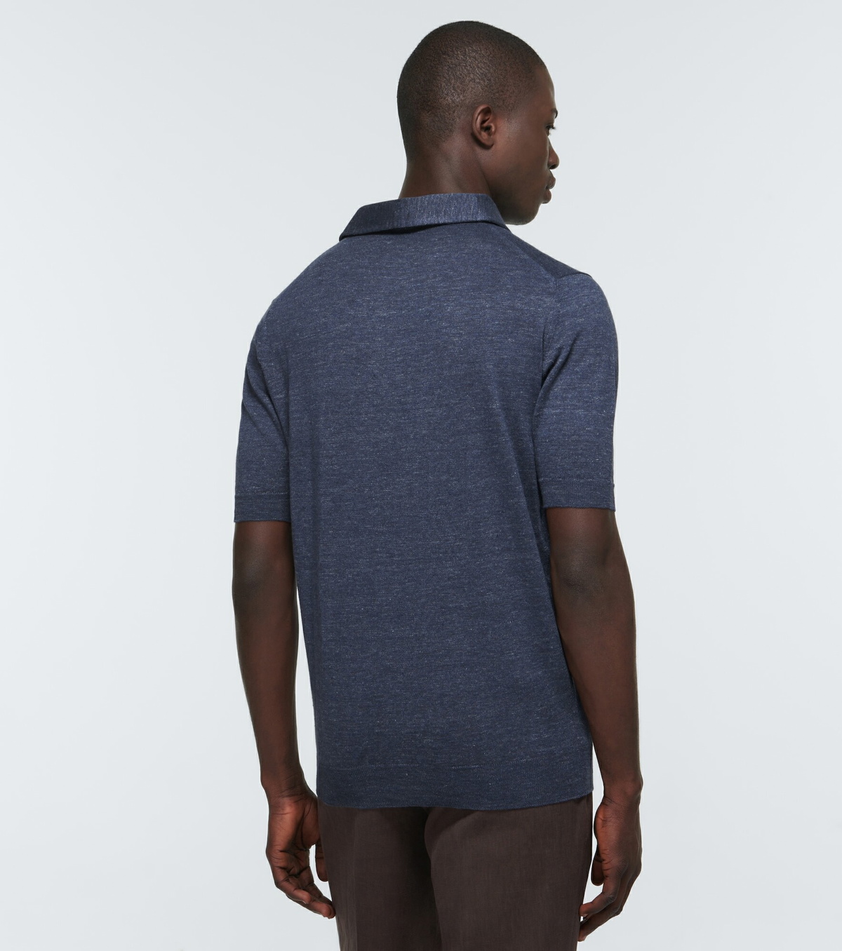 Thom Sweeney - Linen and cotton polo shirt Thom Sweeney