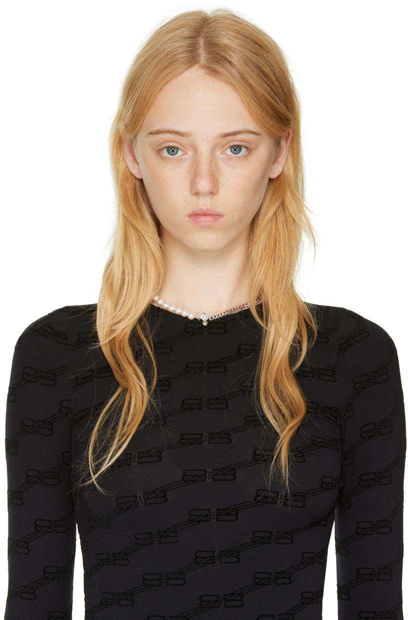 Justine Clenquet Silver Maisie Necklace Justine Clenquet