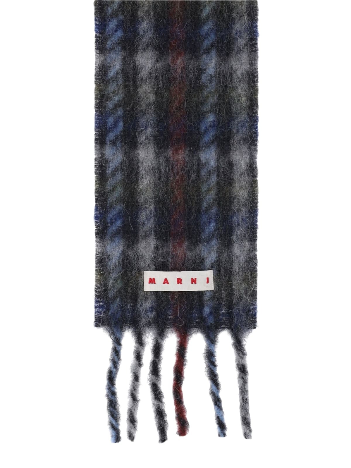 Marni Striped Logo Scarf Marni