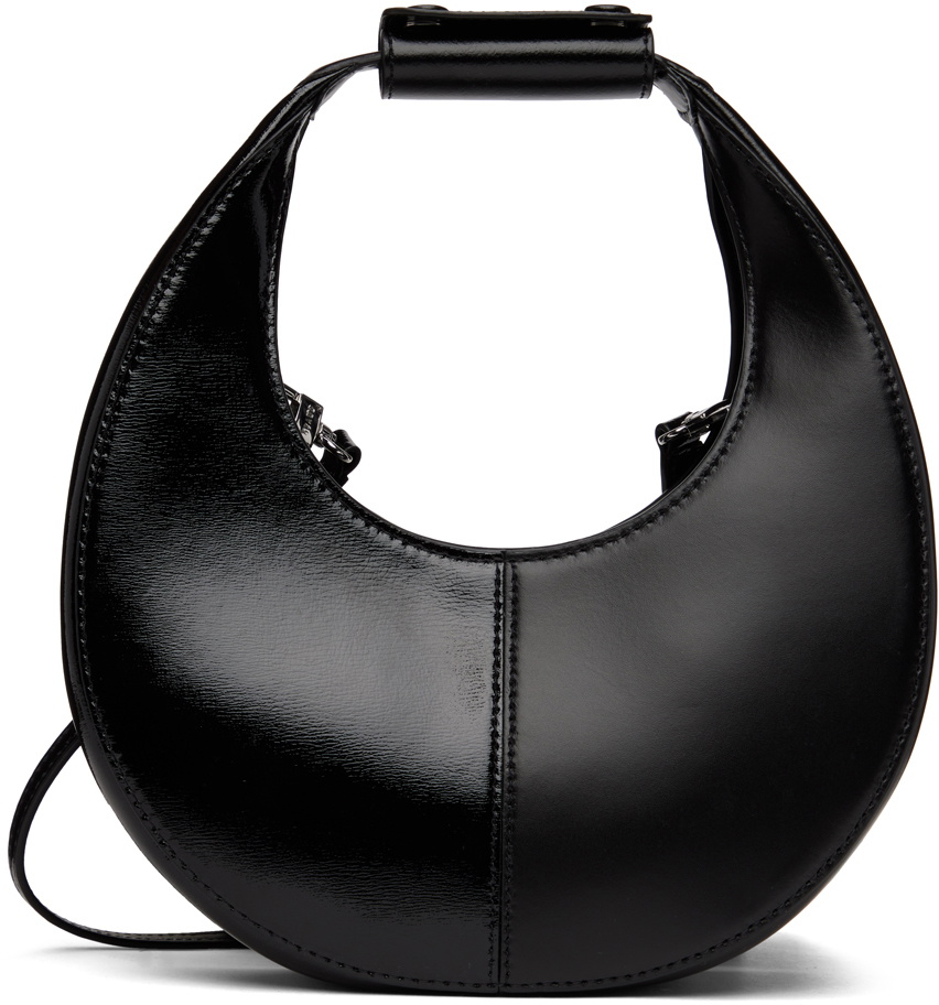 Staud Black Mini Moon Split Bag Staud