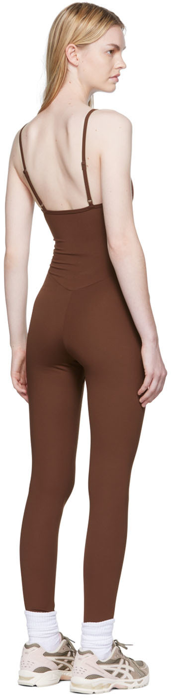 Girlfriend Collective Brown Cami Unitard Girlfriend Collective