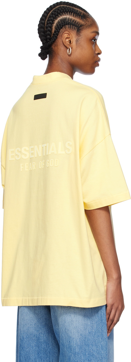 Fear of God ESSENTIALS Yellow V-Neck T-Shirt Fear Of God Essentials