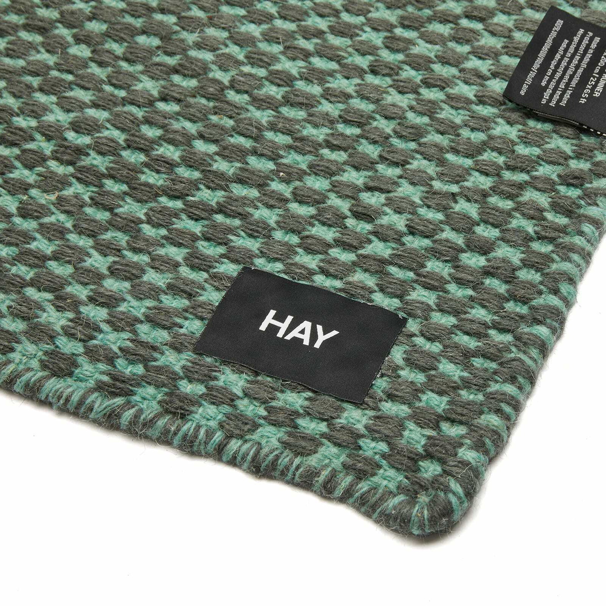 HAY Moiré Runner - 200x80cm in Emerald Green HAY
