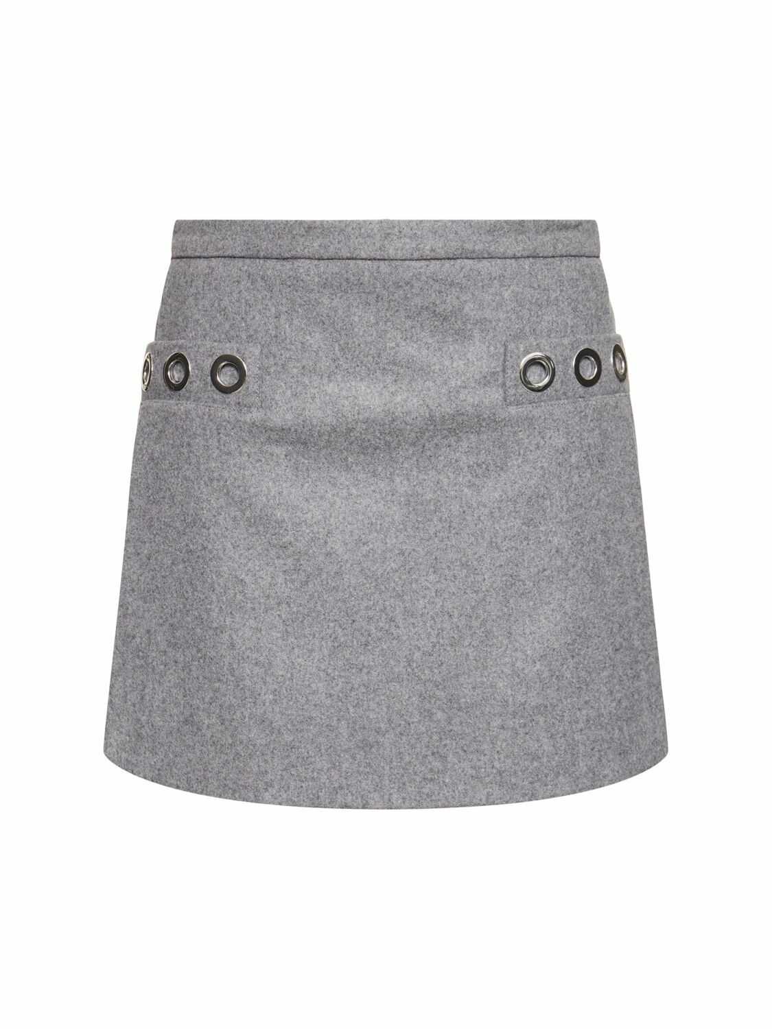 MSGM Wool Knit Embellished Mini Skirt MSGM