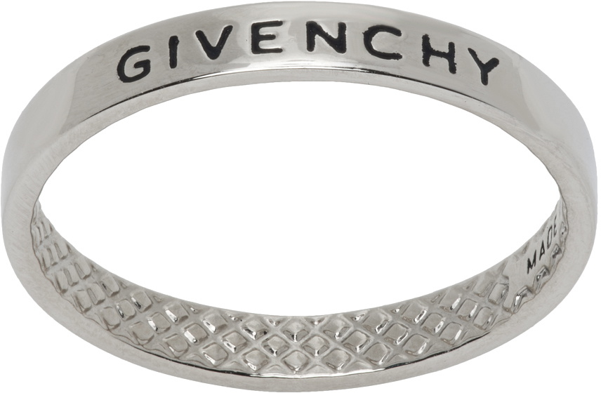 Givenchy Silver Thin Ring Givenchy