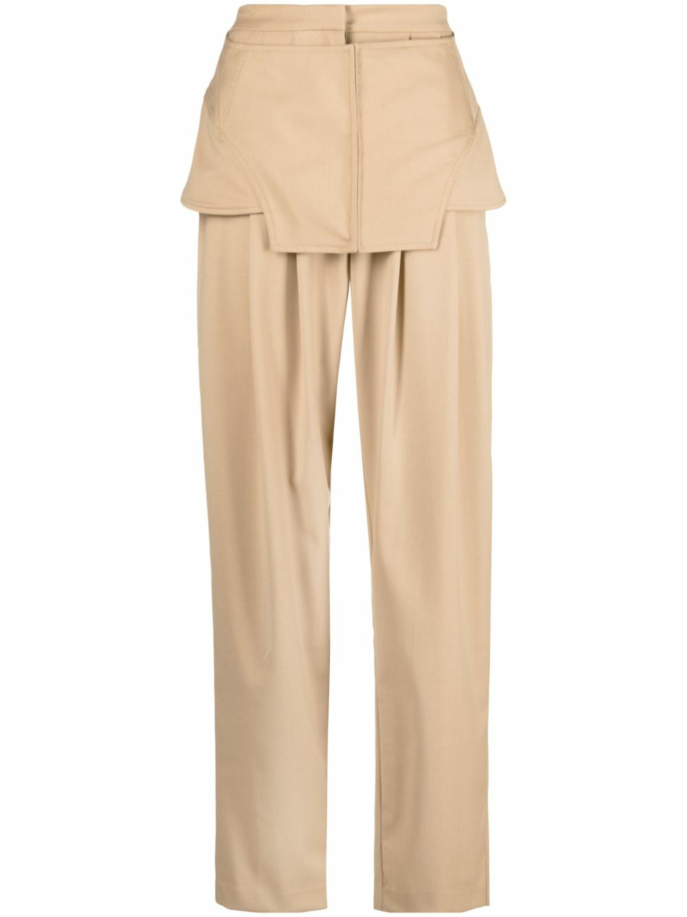 ANDREĀDAMO Neutral Corset Waist Straight Trousers ANDREADAMO
