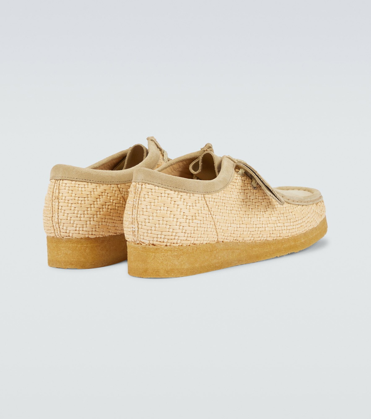 Clarks Originals - Wallabee raffia and suede boots Clarks Originals