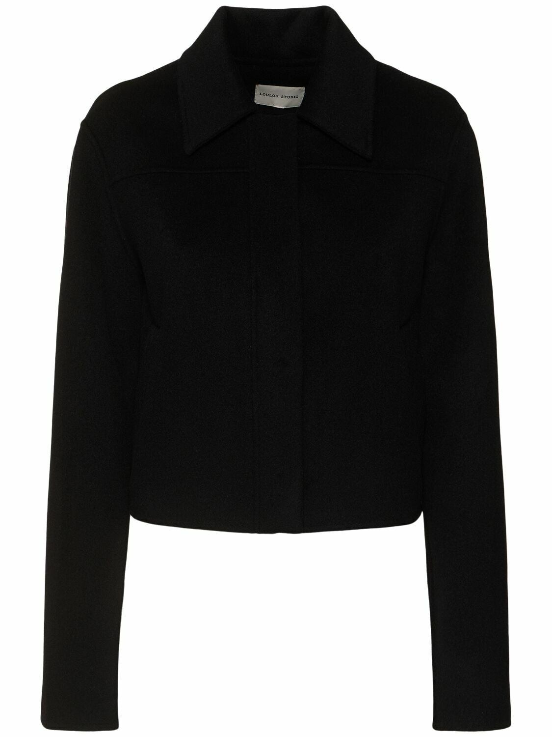 LOULOU STUDIO Zhanna Short Boxy Coat Loulou Studio