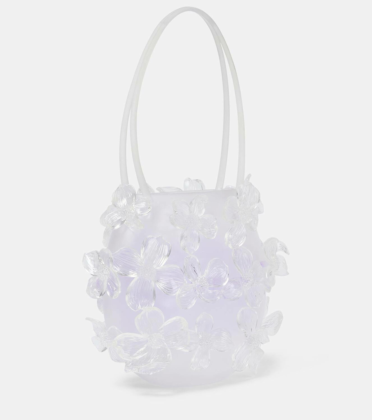 Susan Fang Floral-appliqué TPU shoulder bag Susan Fang