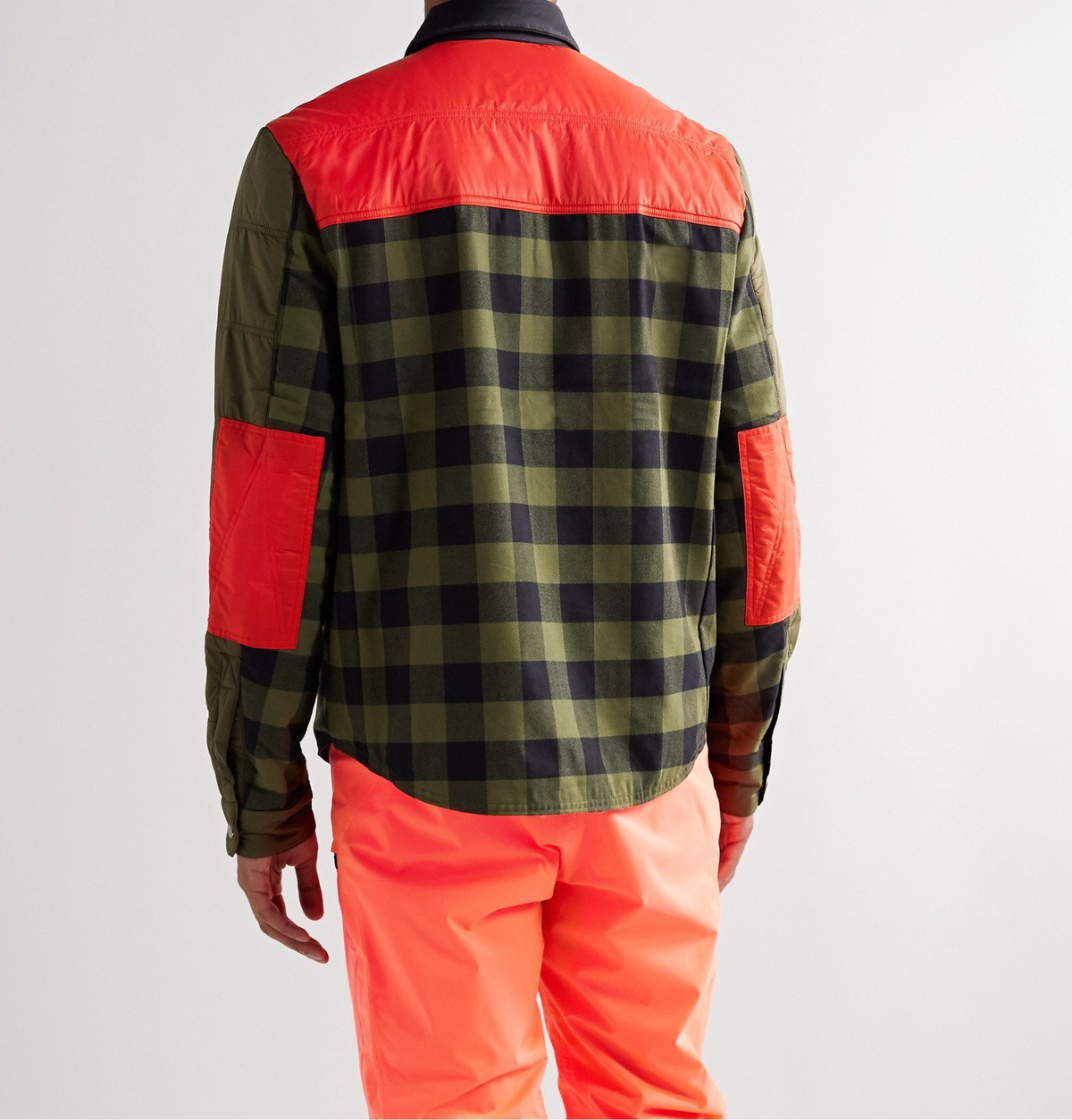 Aztech Mountain - Loge Peak Padded Quilted Nylon and Checked Brushed ...