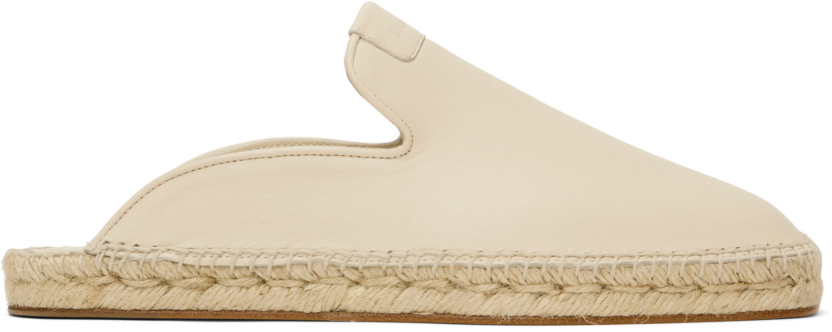 Lanvin Beige Dorma Leather Espadrille Loafers Lanvin