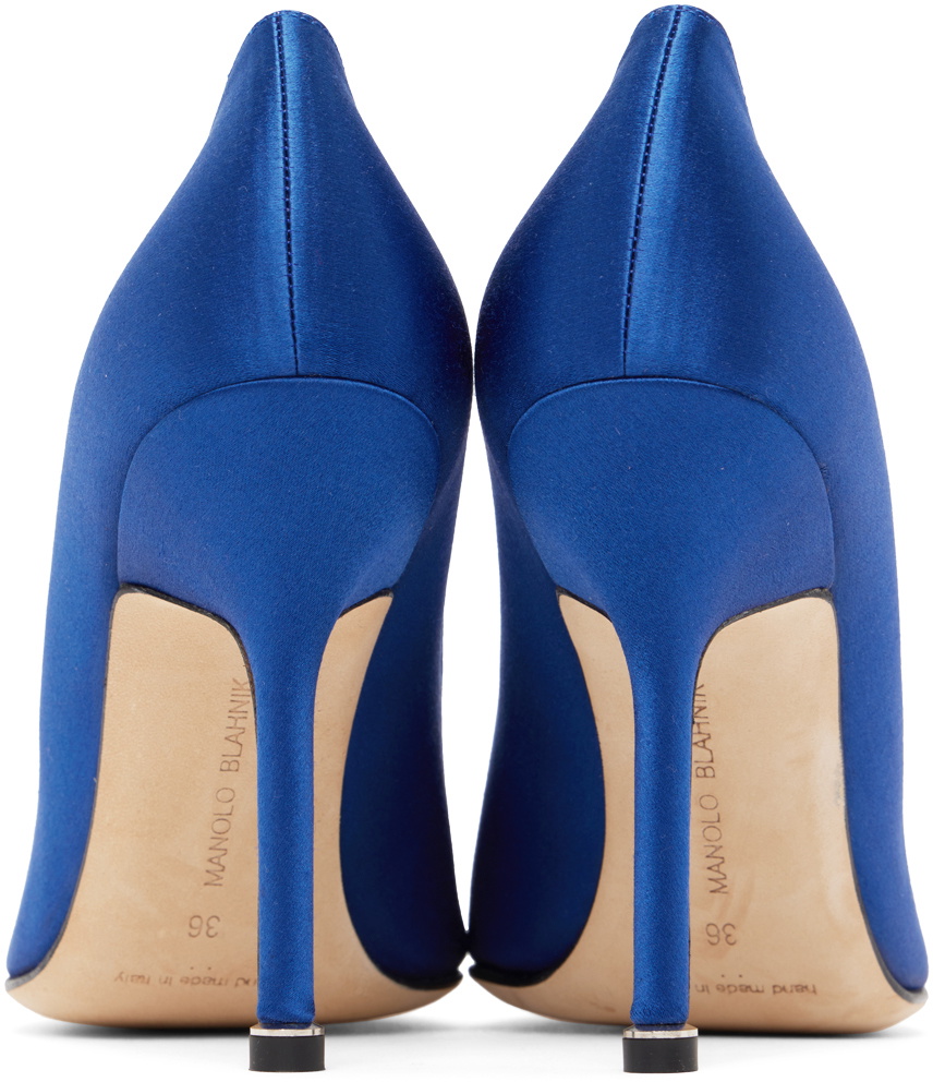 Manolo Blahnik Blue Hangisi Heels Manolo Blahnik