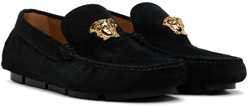Versace Black 'La Medusa' Loafers Versace