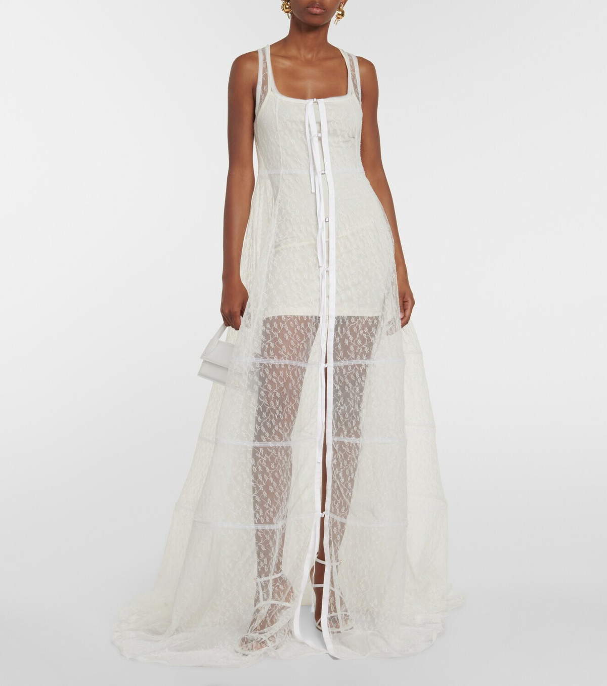 Jacquemus La Robe Dentelle sequined gown Jacquemus