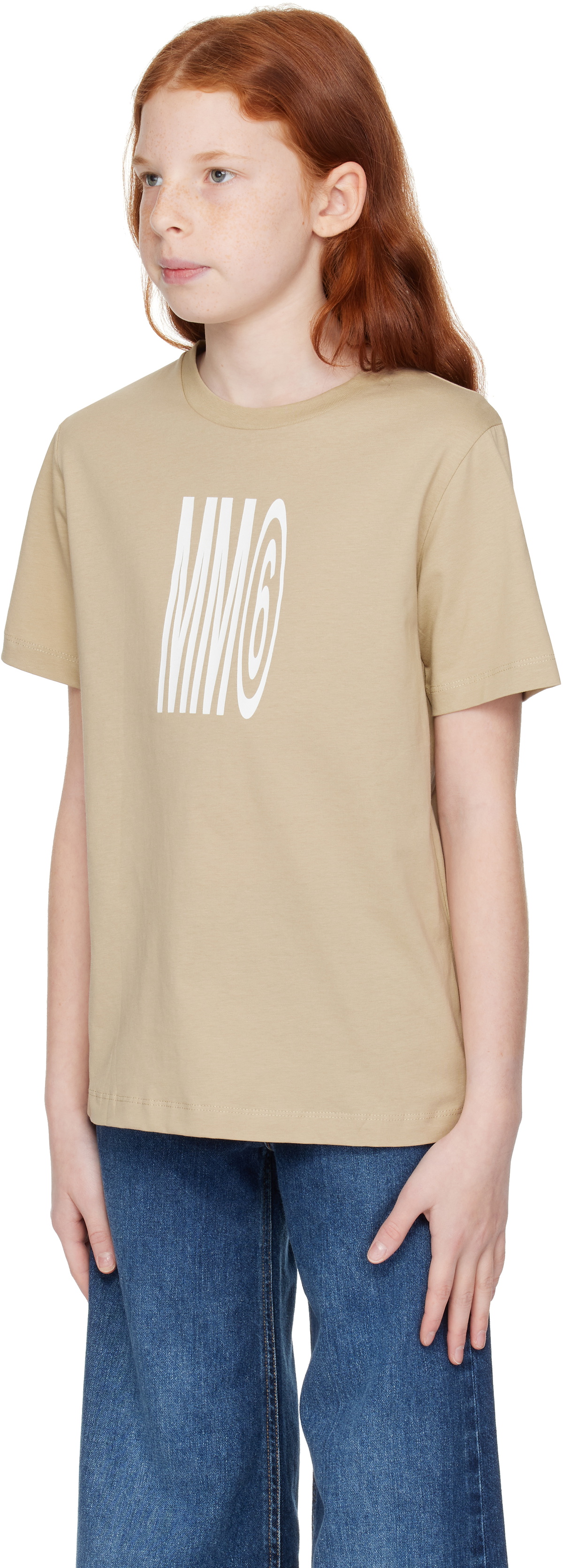 MM6 Maison Margiela Three-Pack Kids Multicolor Printed Logo T-shirts MM6 Maison Margiela