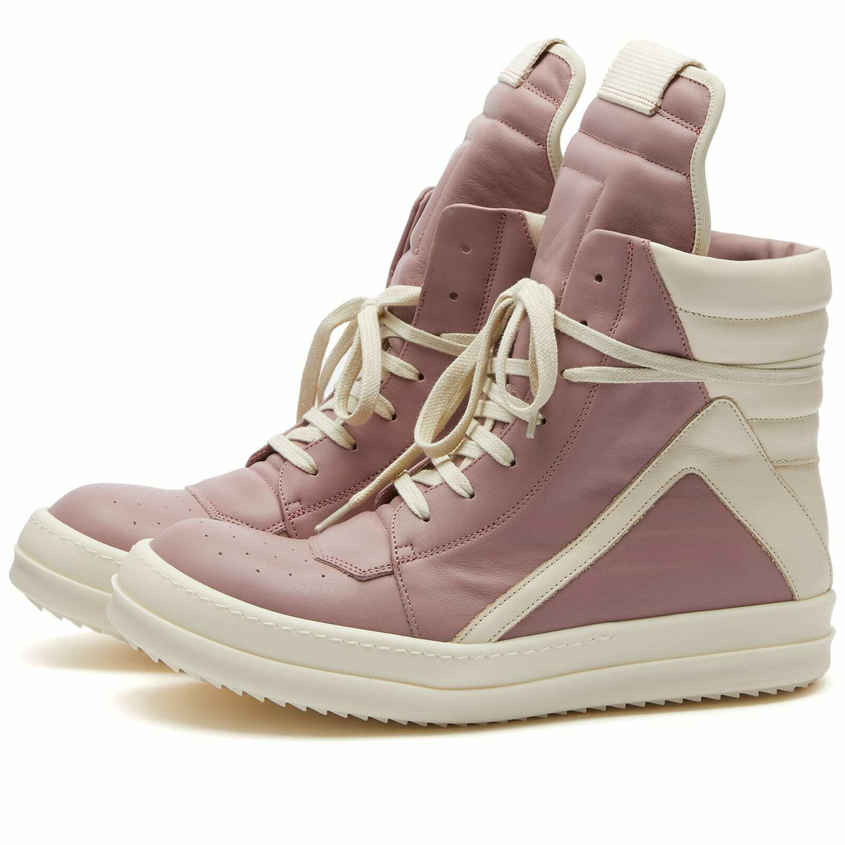 Rick Owens Women's Geobasket Sneakers in Pink Rick Owens