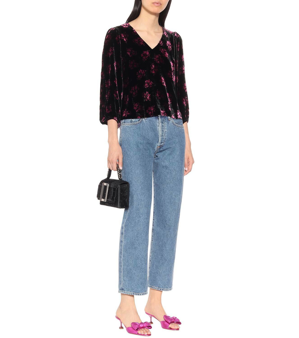 Rixo Millie velvet top Rixo