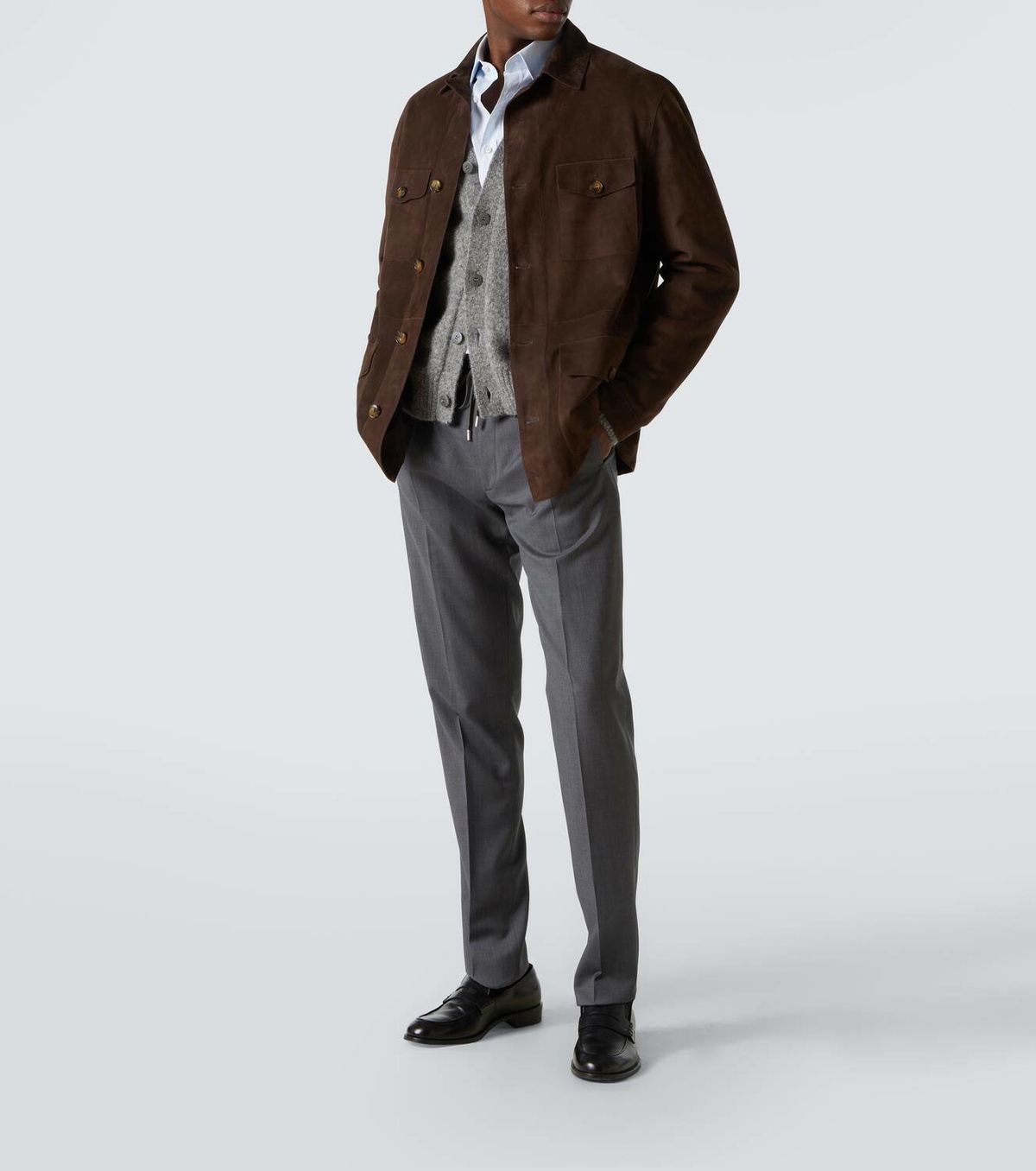 Canali Leather field jacket Canali