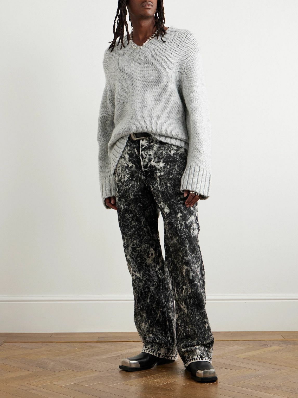 Guess USA - Wool-Blend Sweater - Gray GUESS