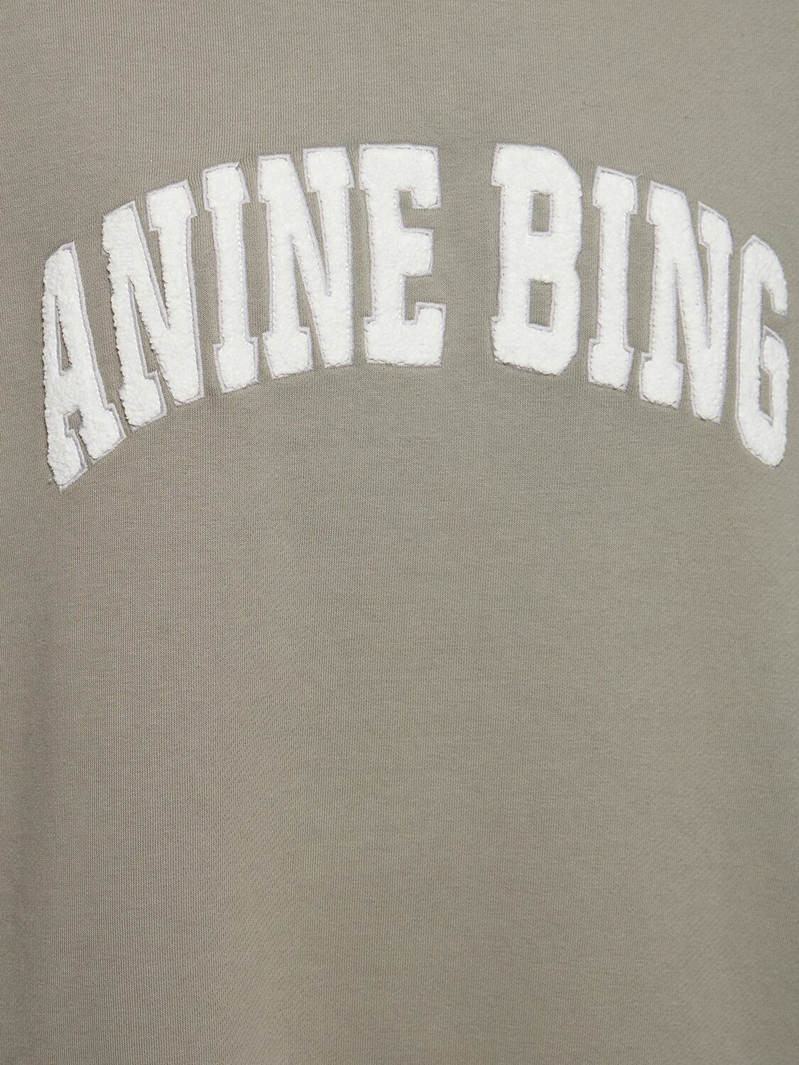 ANINE BING - Tyler Logo Printed Cotton Sweatshirt ANINE BING