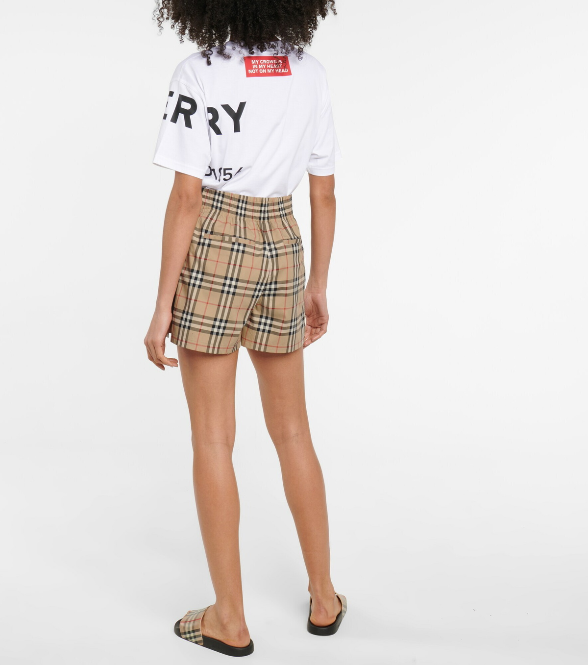Burberry - High-rise stretch-cotton shorts Burberry