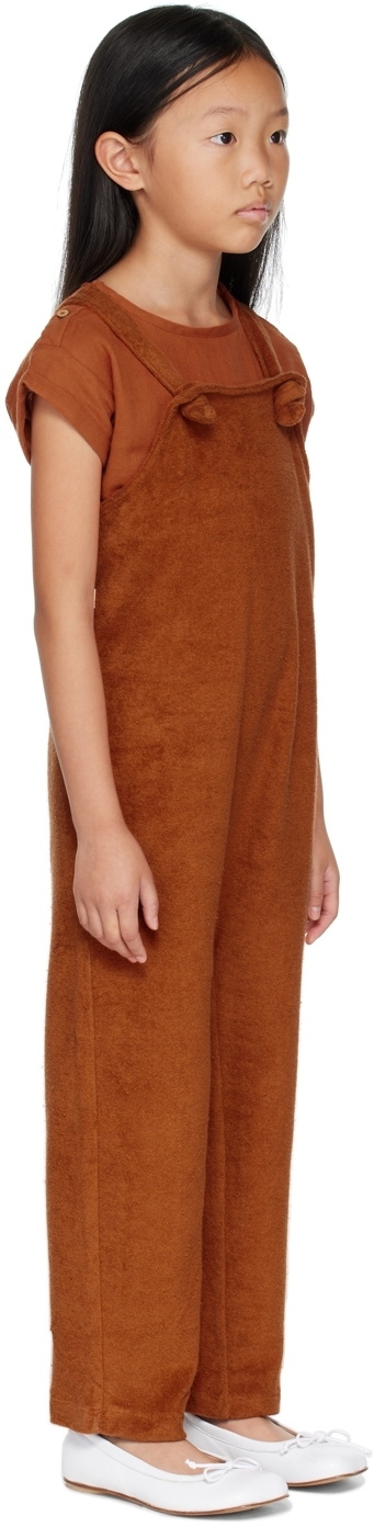 Coco Village Kids Orange Terry Jumpsuit