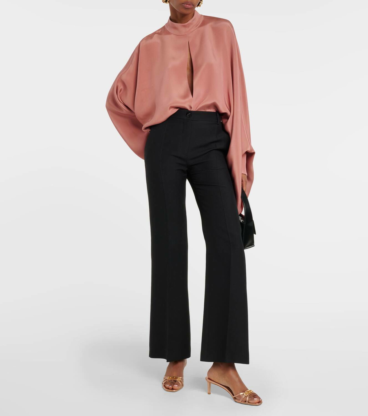 Tom Ford Monogram metallic leather mules TOM FORD