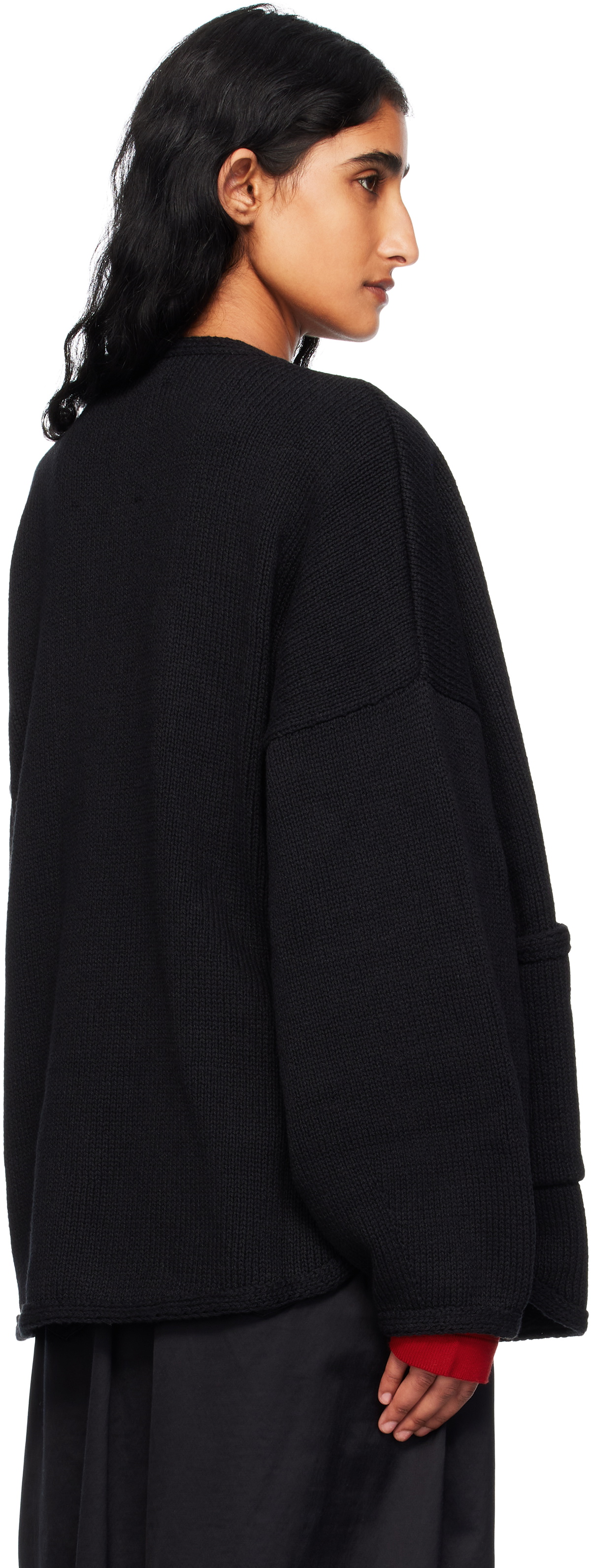 Cordera Black Cotton Cardigan CORDERA