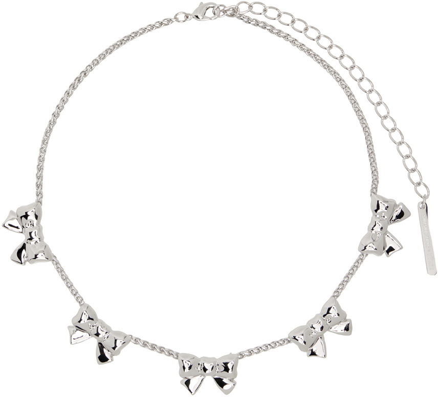Shushu/Tong Silver YVMIN Edition Metal Bow Necklace Shushu/Tong
