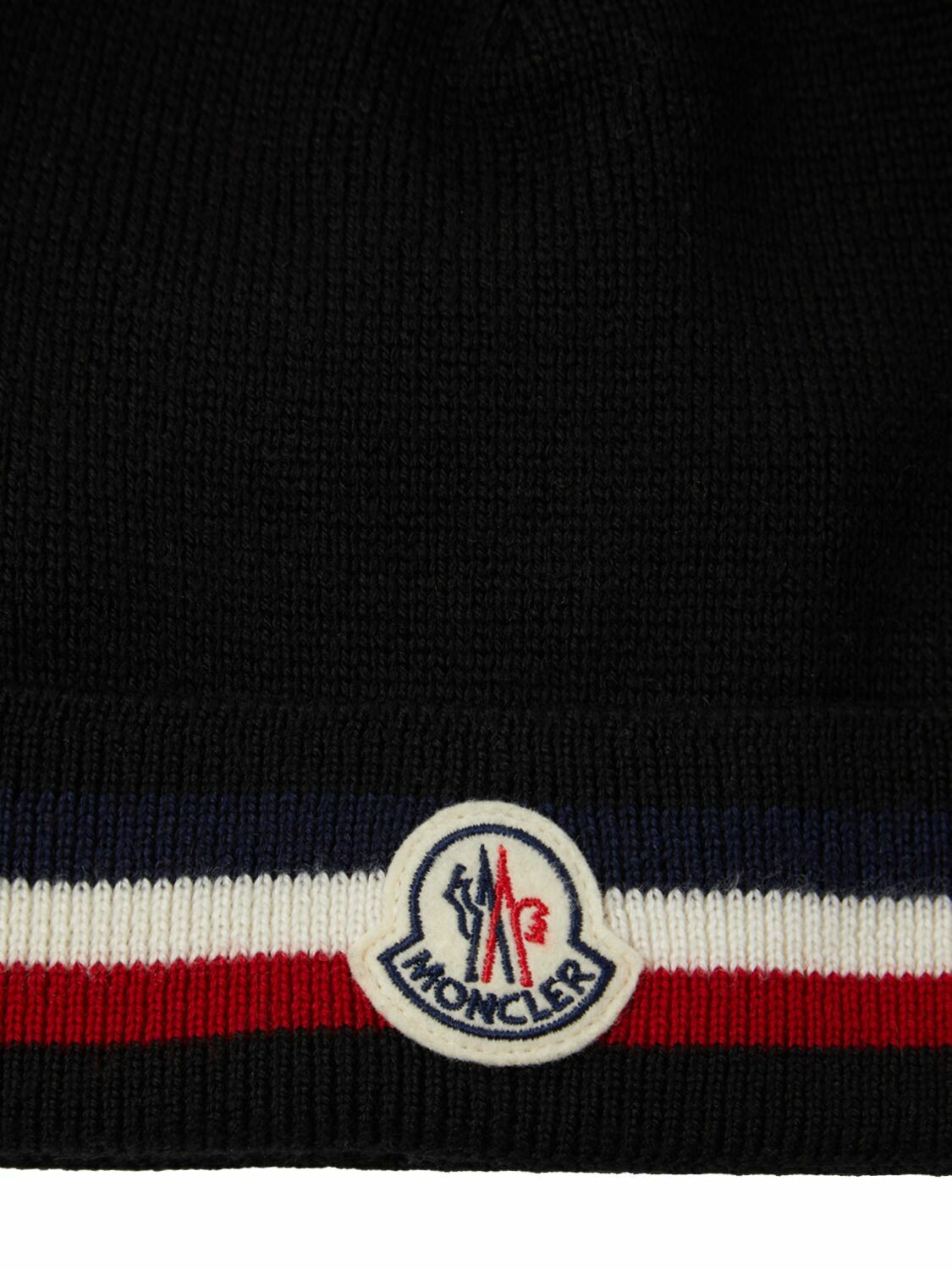 MONCLER Tricolor Virgin Wool Beanie Moncler