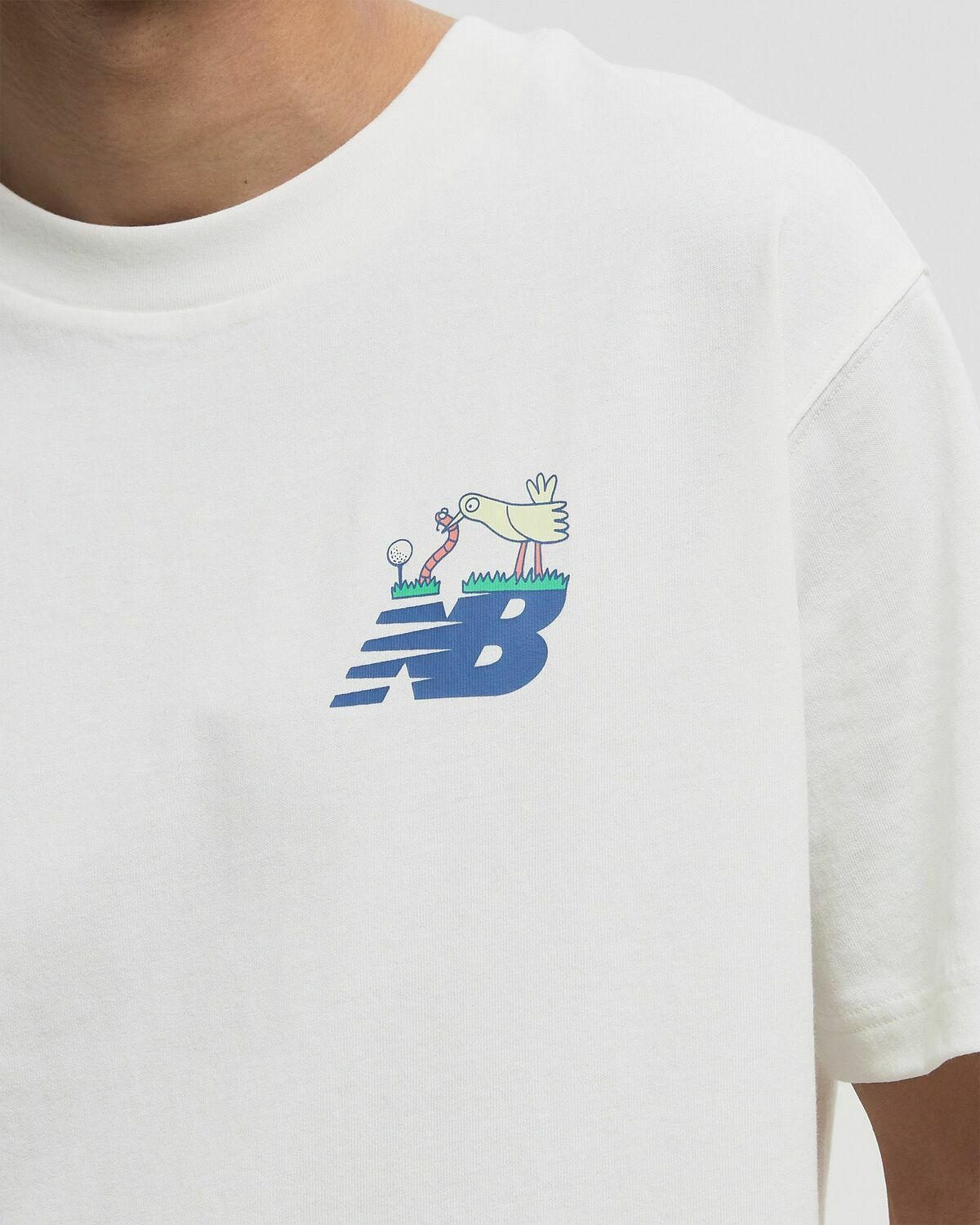 New Balance Athletics Golf Cartoon Tee White Mens Shortsleefe New Balance