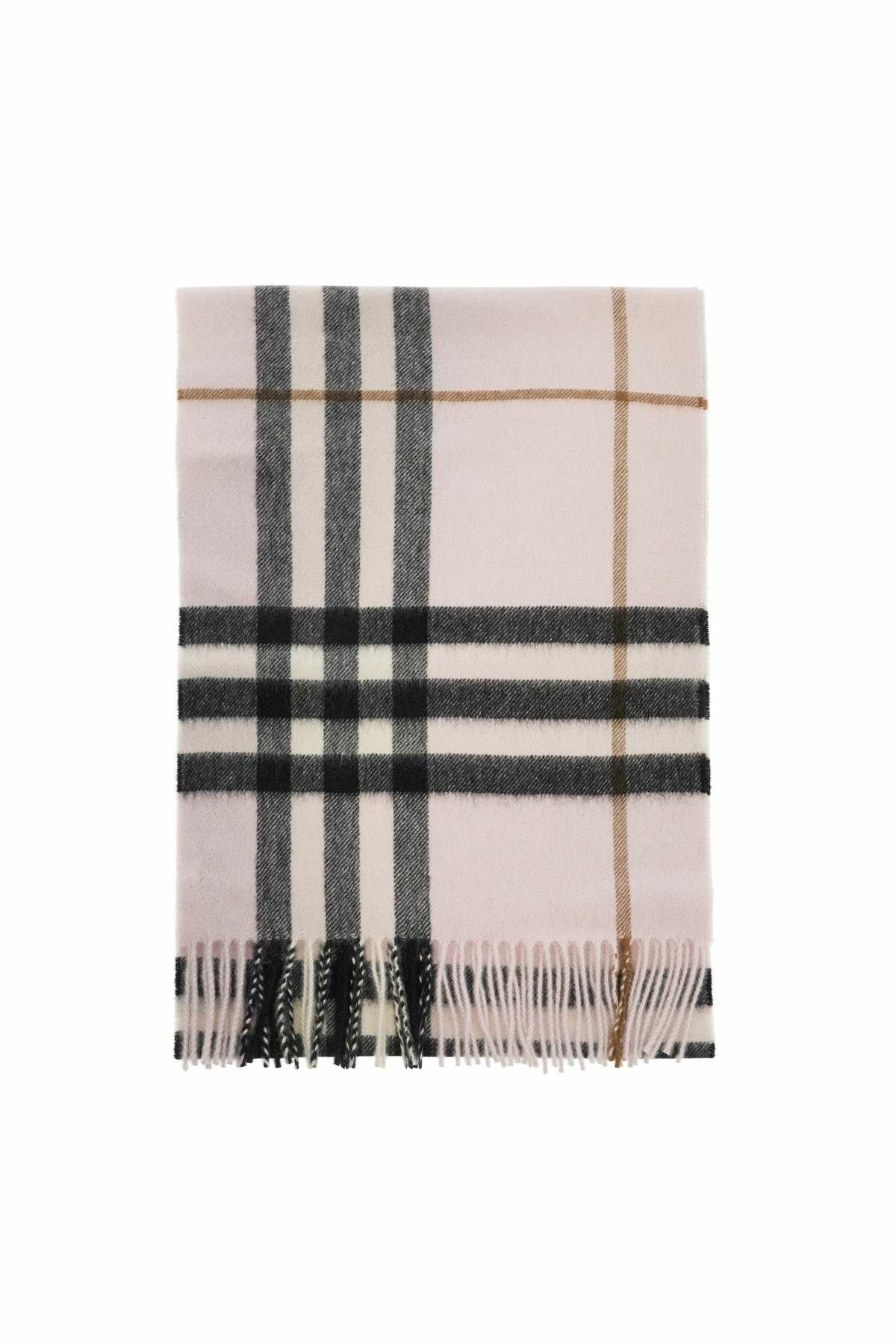 BURBERRY check cashmere scarf Pink Burberry