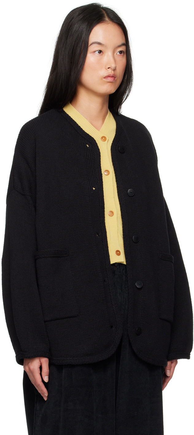 Cordera Black Cotton Cardigan CORDERA