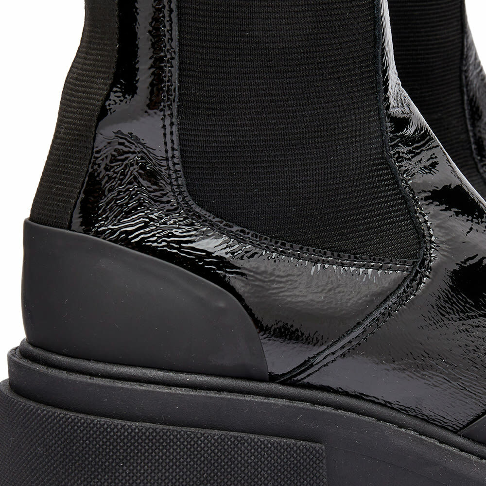 GANNI Women's Cleated Heeled High Chelsea Boot in Black GANNI