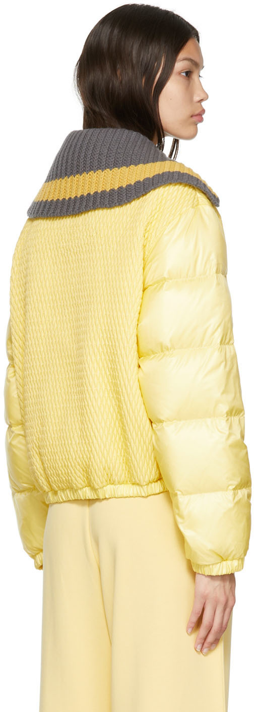 Moncler Yellow Apront Down Jacket Moncler