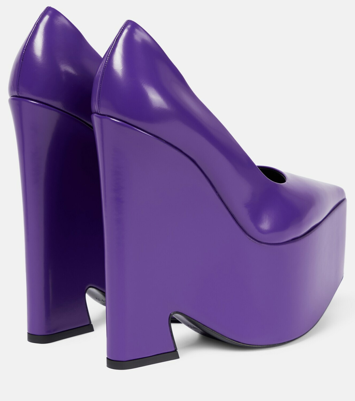 Versace - Tempest leather platform pumps Versace