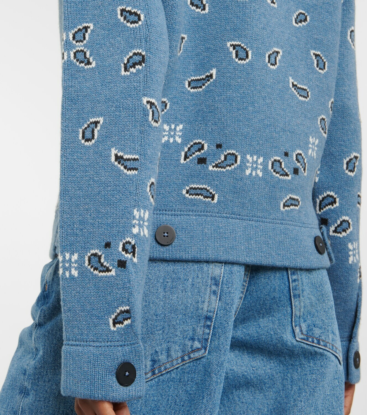 Alanui - Bandana wool and cashmere jacket Alanui