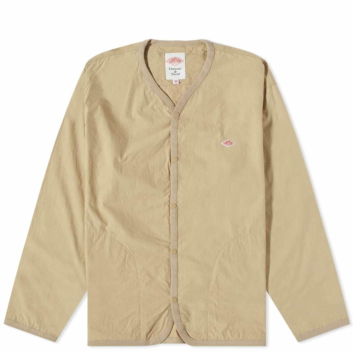 Danton Men's Cotton Cardigan in Beige Danton