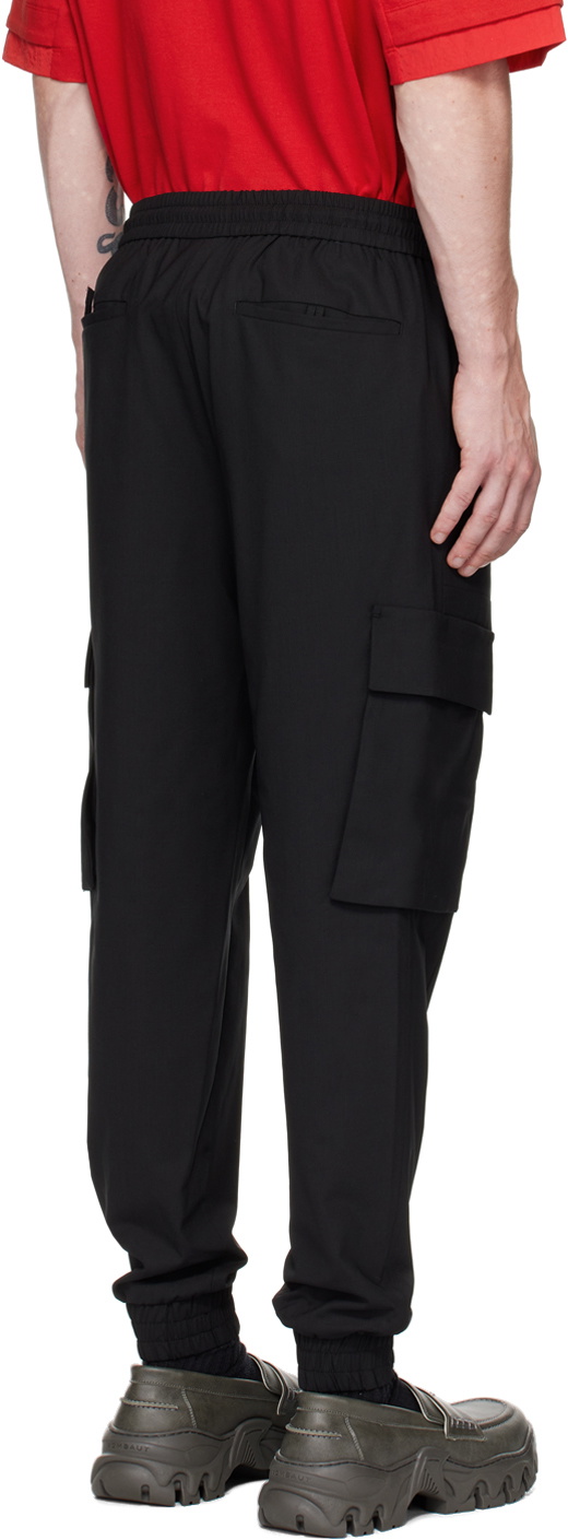 Juun.J Black Drawstring Cargo Pants Juun.J