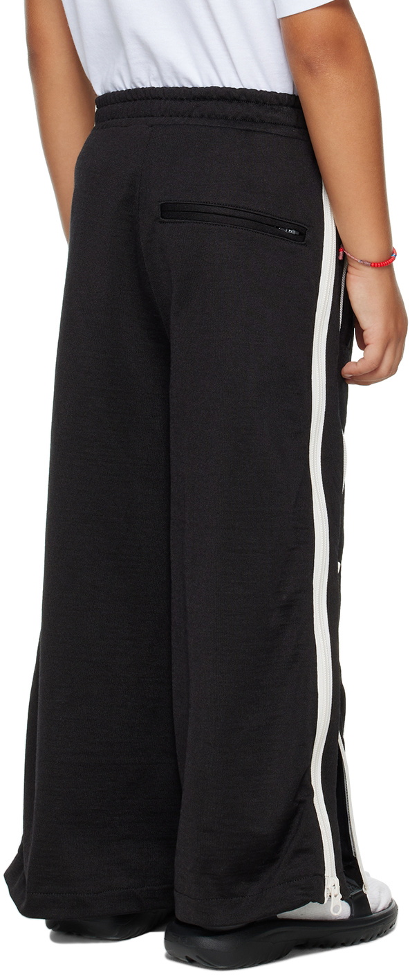 Doublet Kids Black Zip-Up Track Lounge Pants Doublet