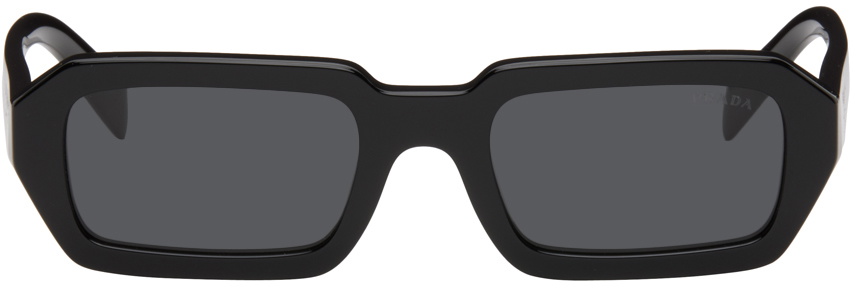 Prada Eyewear Black Rectangular Sunglasses Prada