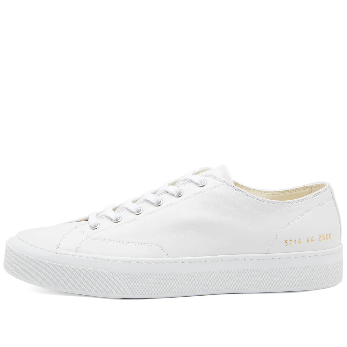 Common Projects Men's Tournament Low Classic Leather Sneakers in White ...
