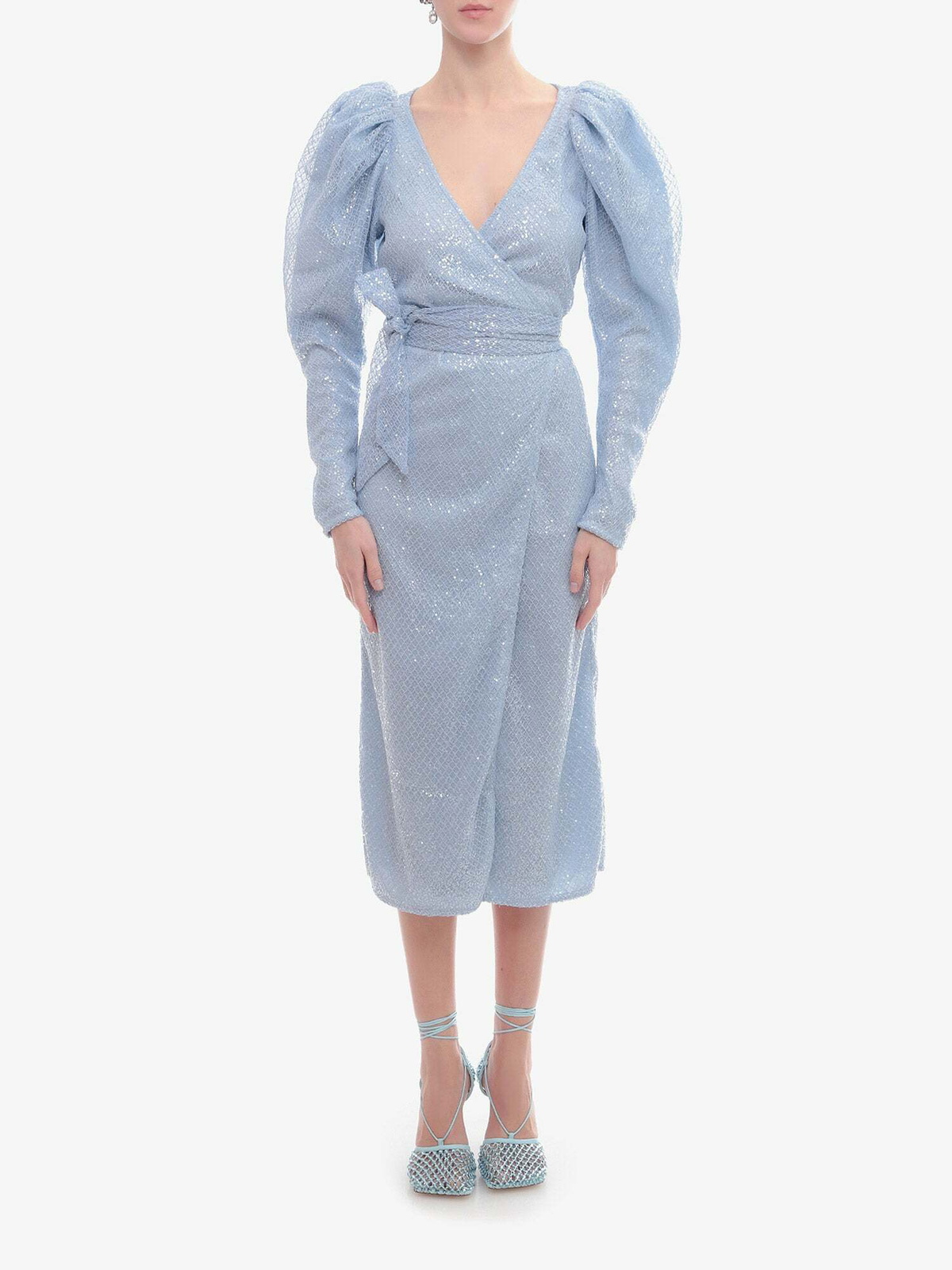 Rotate Dress Blue Womens Rotate